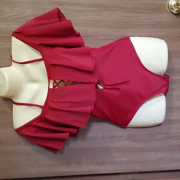 Swim | Nwt Off Shoulder Ruffle Swimsuit | Poshmark